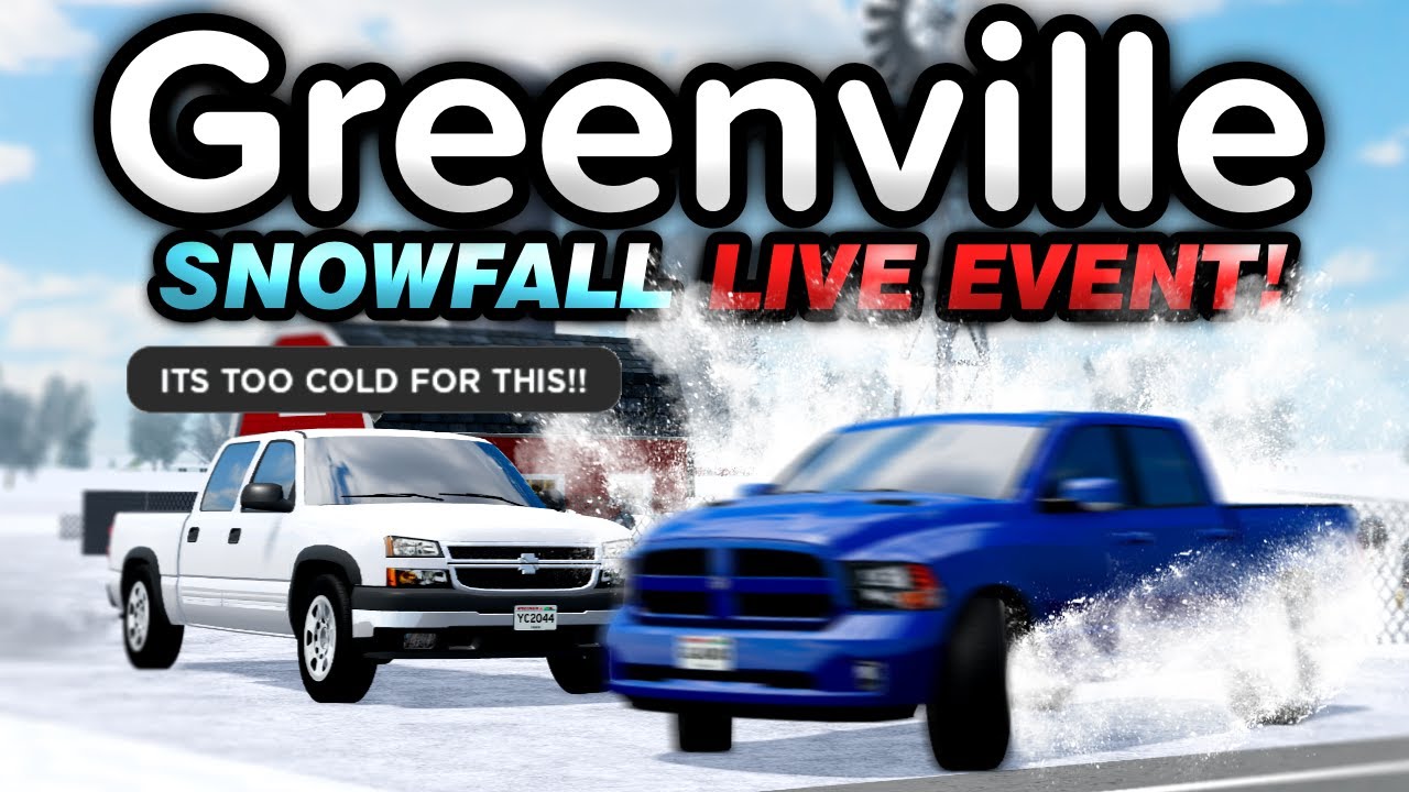 THE FIRST GREENVILLE SNOWFALL OF 2021!! | Roblox Greenville Roleplay ...