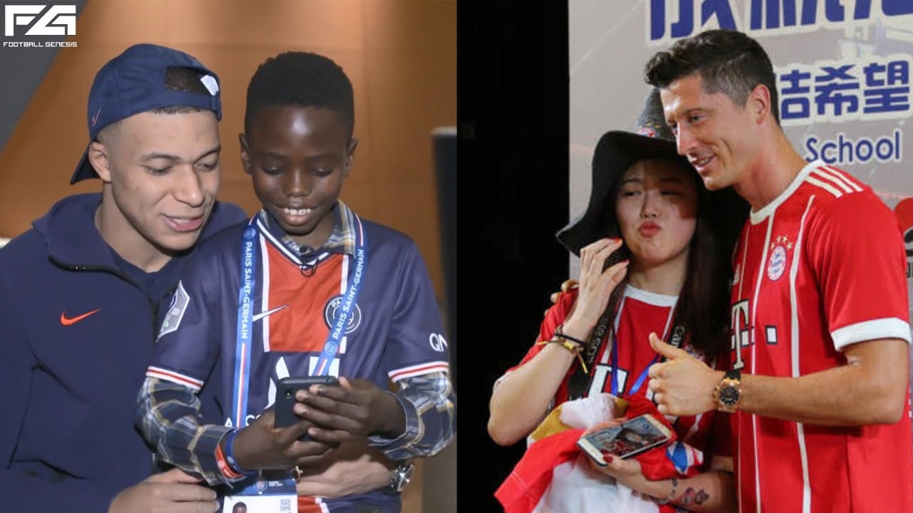 When football fans meet their heroes | When footballers meet their fans ...