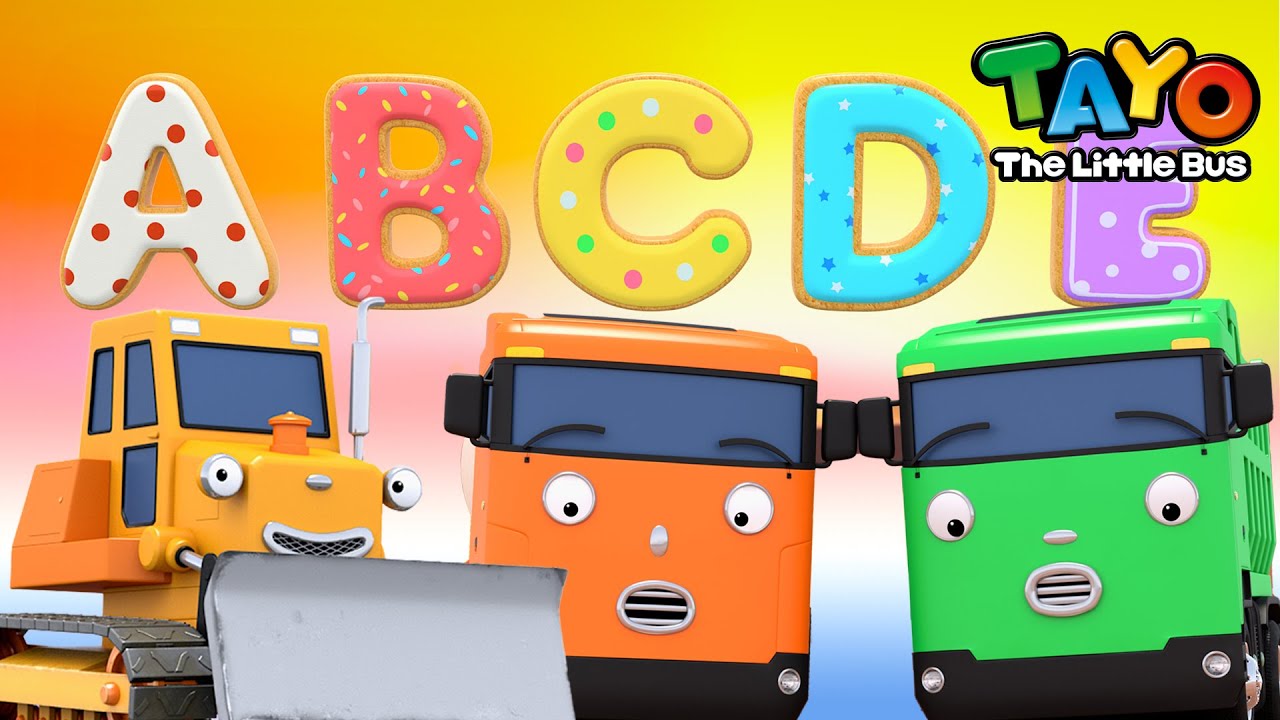 Learn ABC with Strong Heavy Vehicles 2 | Phonics for Kids | Tayo the ...