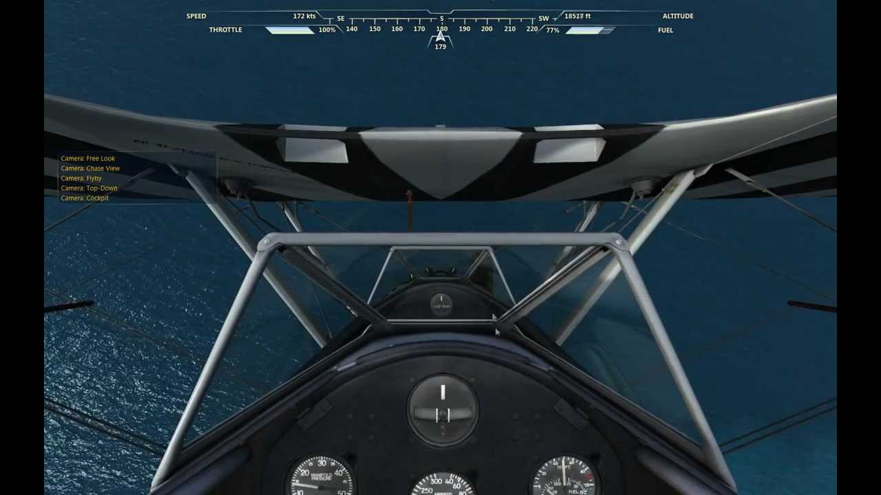 Microsoft Flight 2012 - Stearman Max Altitude and Speed - YouTube