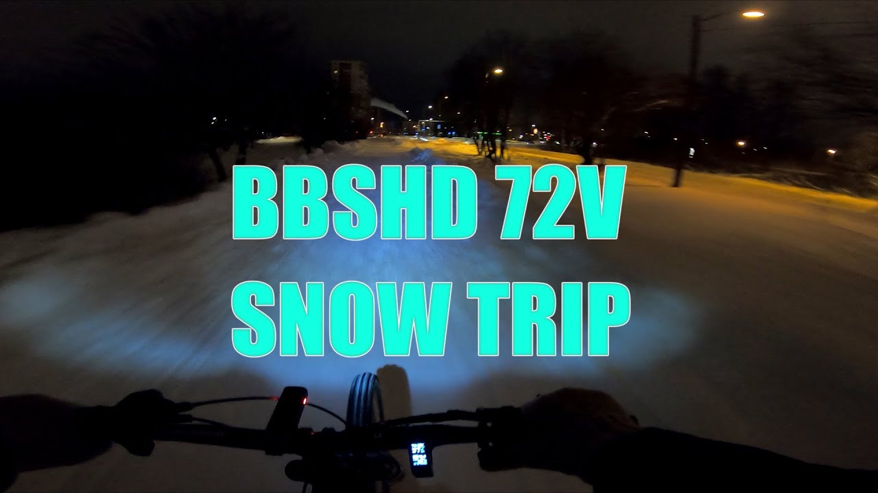 Snow Run / 72V BBSHD & HV ASI Bac 855 & Eggrider v2 - YouTube