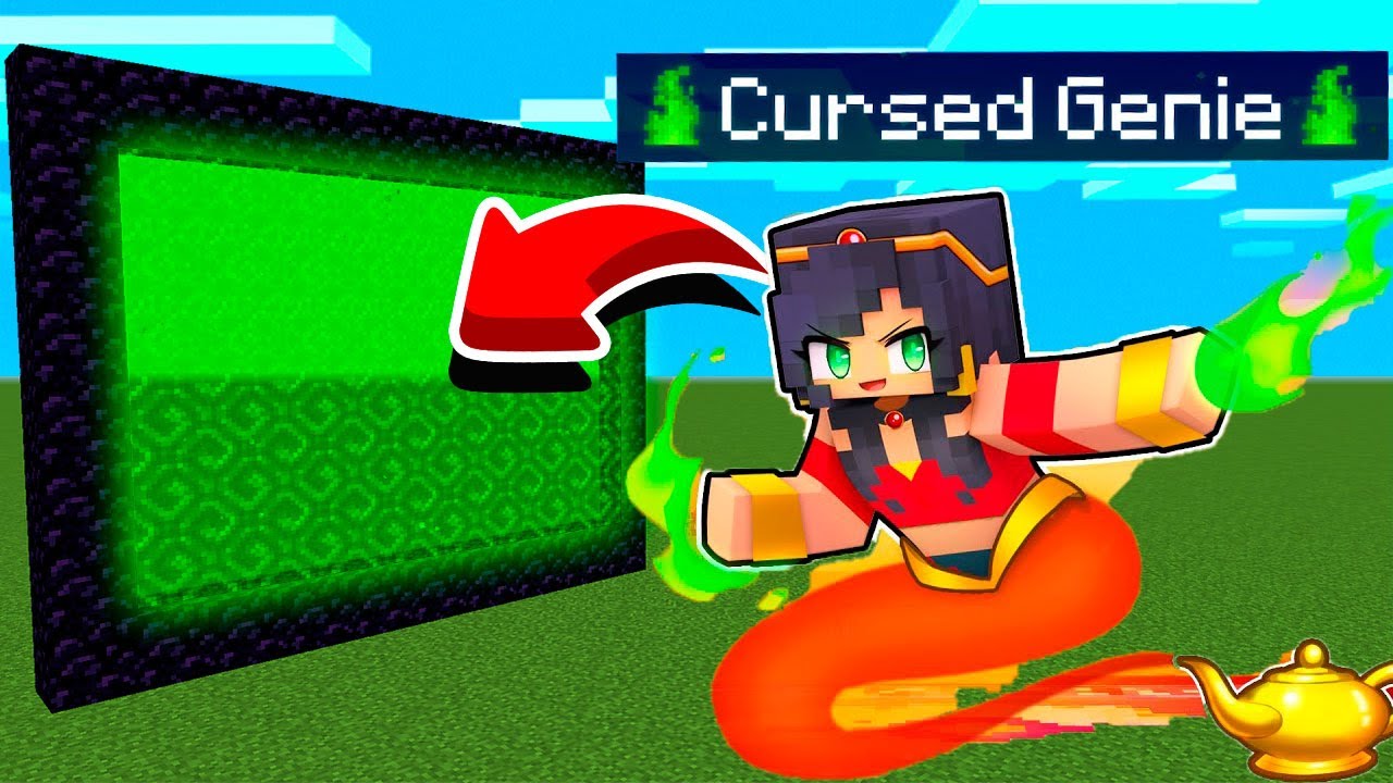How To Make A Portal To The Aphmau CURSED GENIE Dimension in Minecraft ...