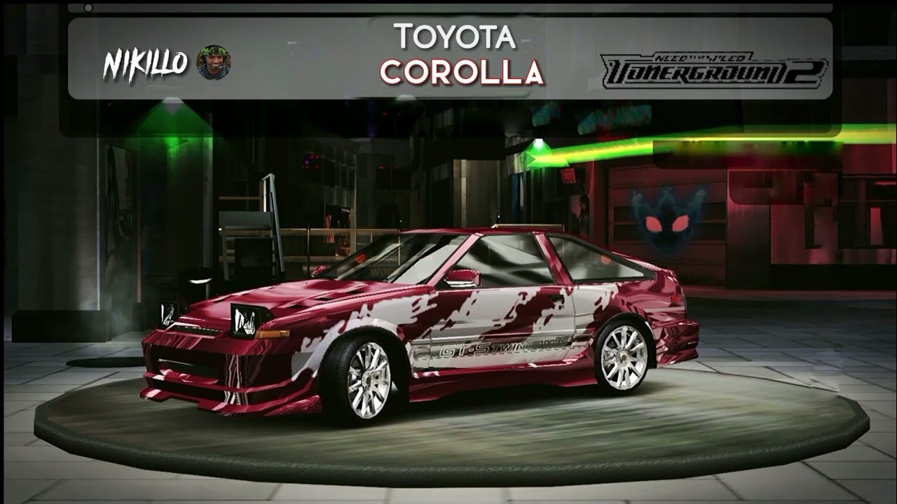 NFSU2 | Toyota Corolla | Nikillo - YouTube