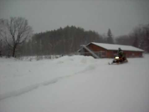 2000 mxz 700 mbrp race can - YouTube