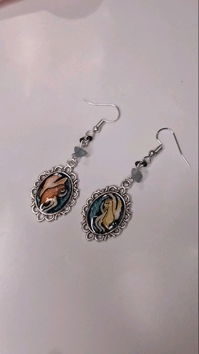 Серьги с рисунком фей 🧚‍♀️ #ручнаяробота #тренды #украшения #творчество ...