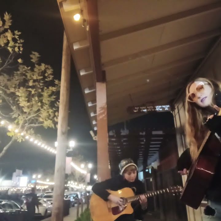 #musicnight, this is Melissa she showed up with her guitar and played ...