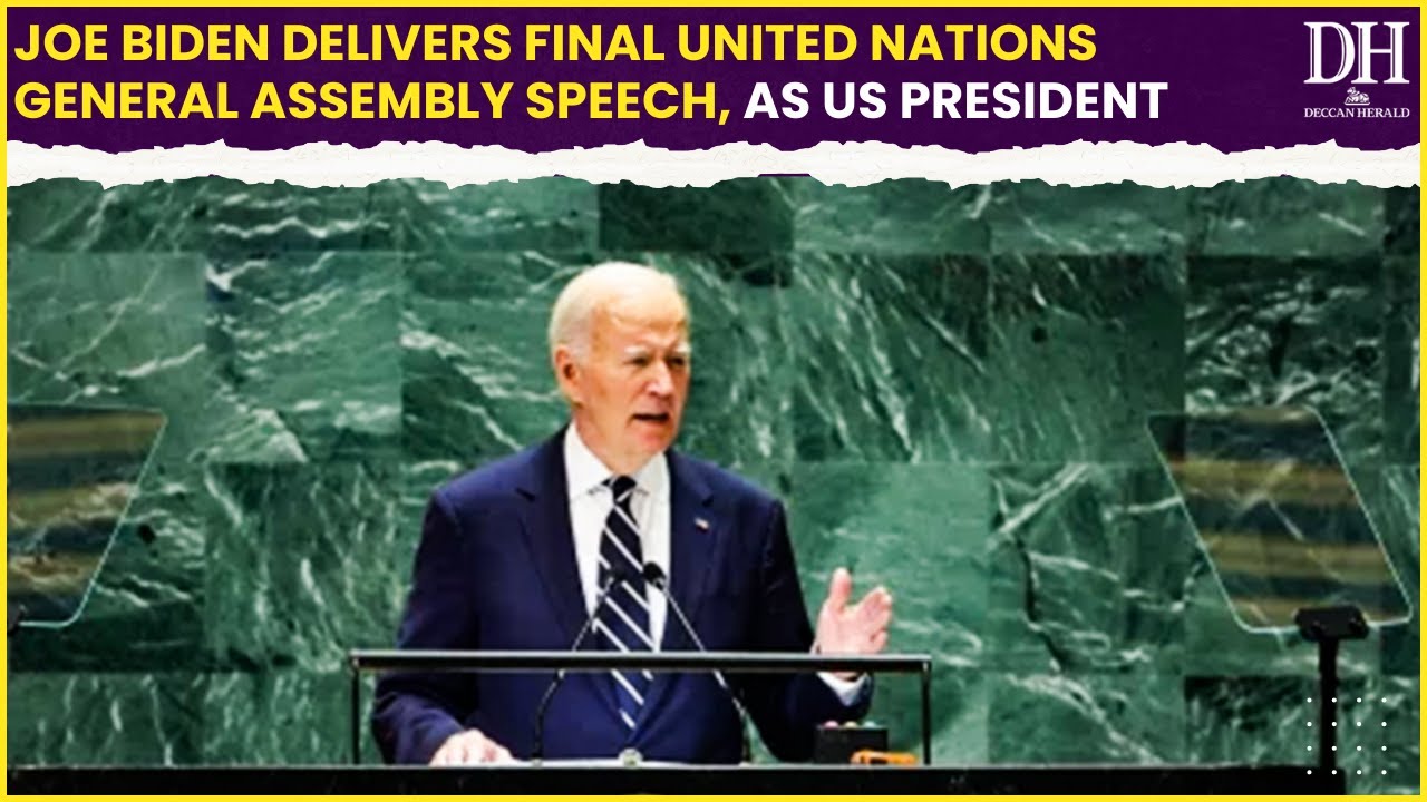 US president: Joe Biden delivers final United Nations General Assembly ...