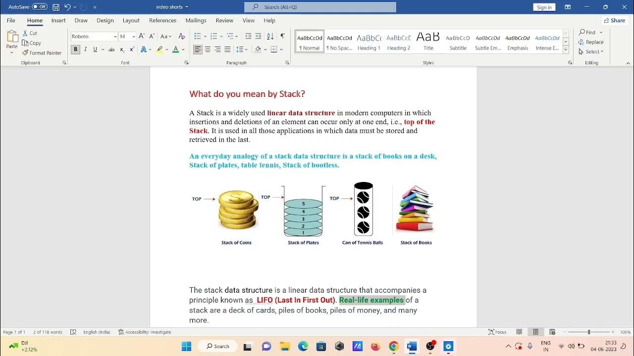 Points to Remember👍! Stack Data structure! super vision Monalisa - YouTube