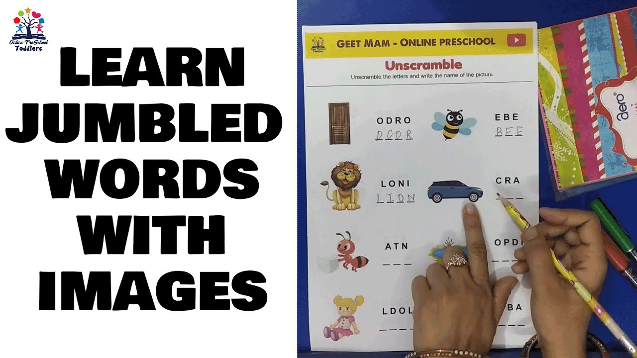 Learn Jumbled words with Images | For kindergarden - YouTube