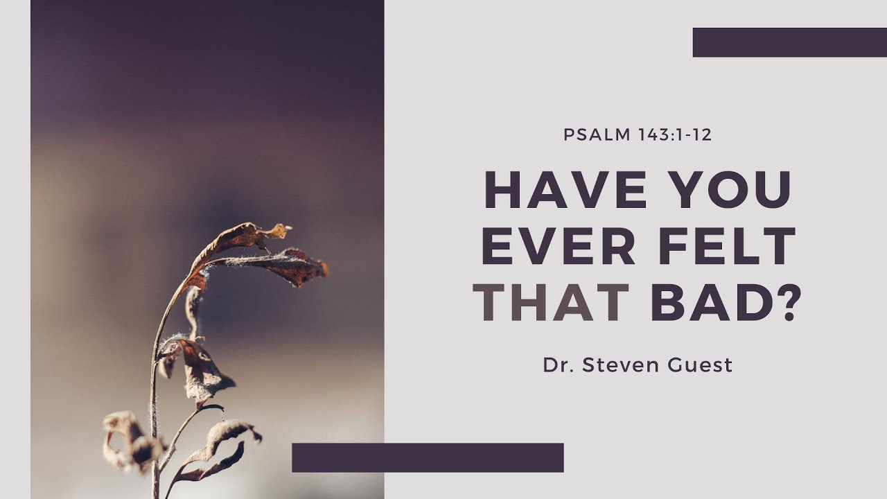 Have You Ever Felt That Bad? (Dr. Steven Guest) - YouTube