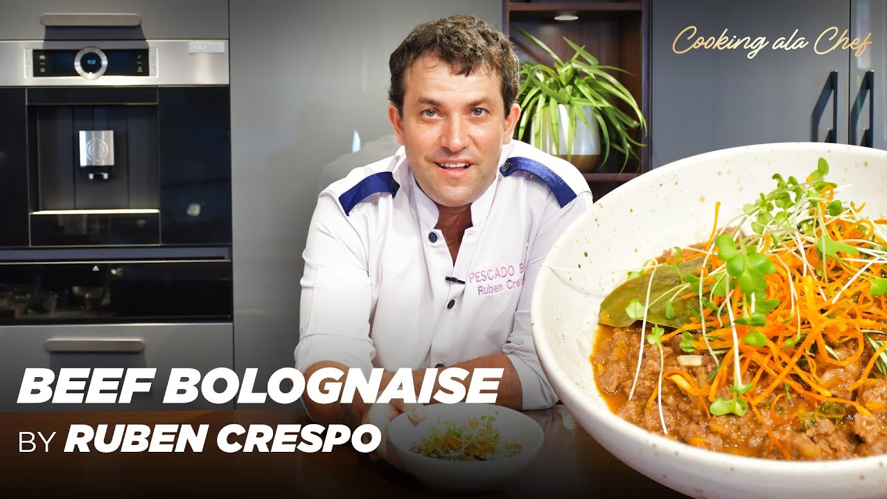 Beef Bolognaise Recipe’s Chef Ruben Crespo - YouTube