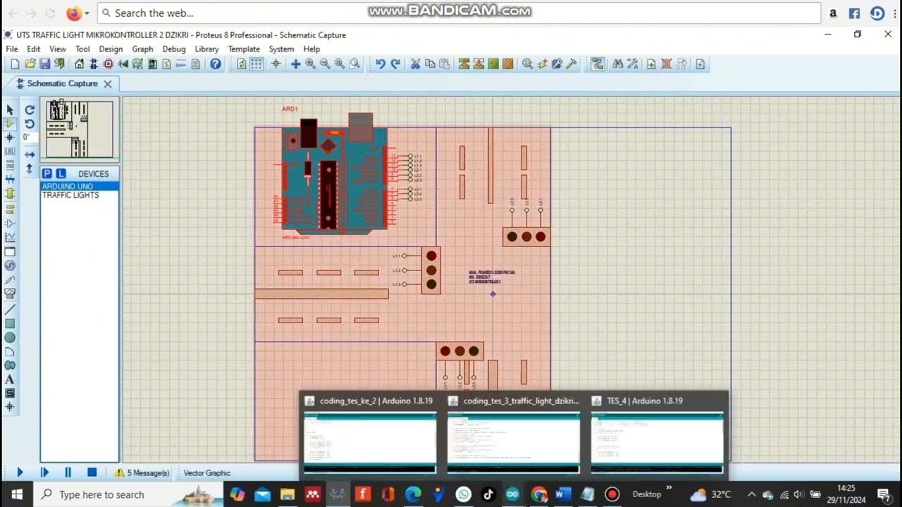 SIMULASI TRAFFIC LIGHT DIPERTIGAAN JALAN MENGGUNAKAN SOFTWARE ARDUINO IDE DAN PROTEUS 8 - YouTube