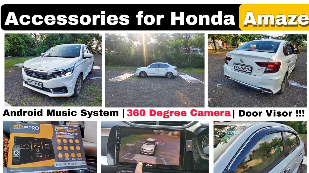 Honda Amaze | 360 Degree Camera | Android Music System & Accessories ⚡️#honda #amaze # ...
