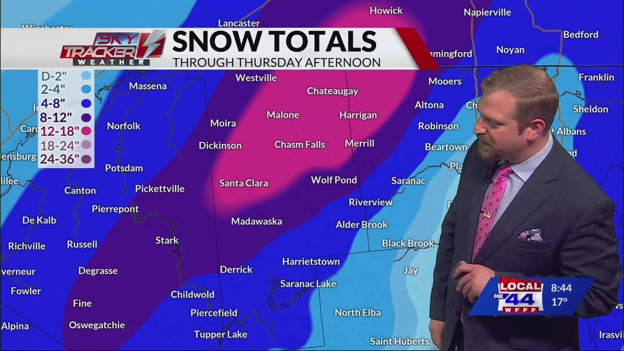 Impressive local snow totals through Thursday - YouTube
