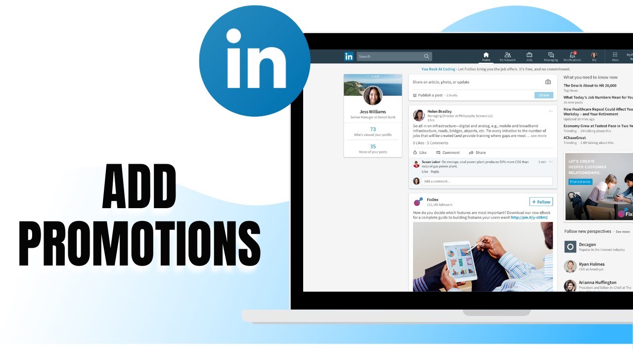 HOW TO ADD PROMOTIONS IN LINKEDIN - YouTube