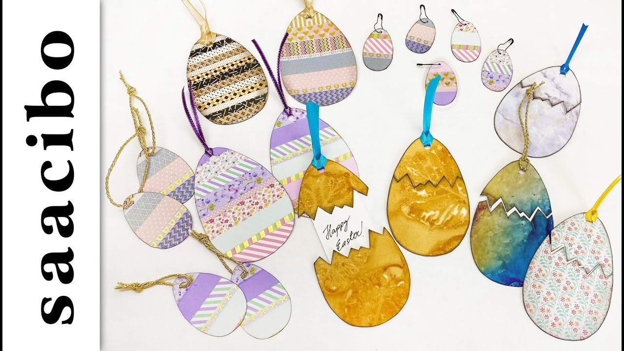 Fun Easter Egg Tags With Hidden Pockets + Freebie - YouTube