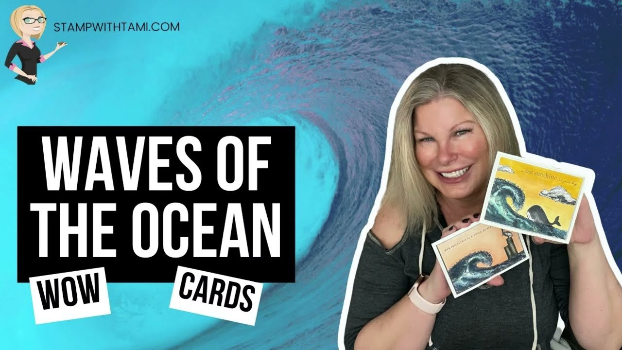 🔴 How to make waves of the ocean WOW cards [Waves Series] - YouTube