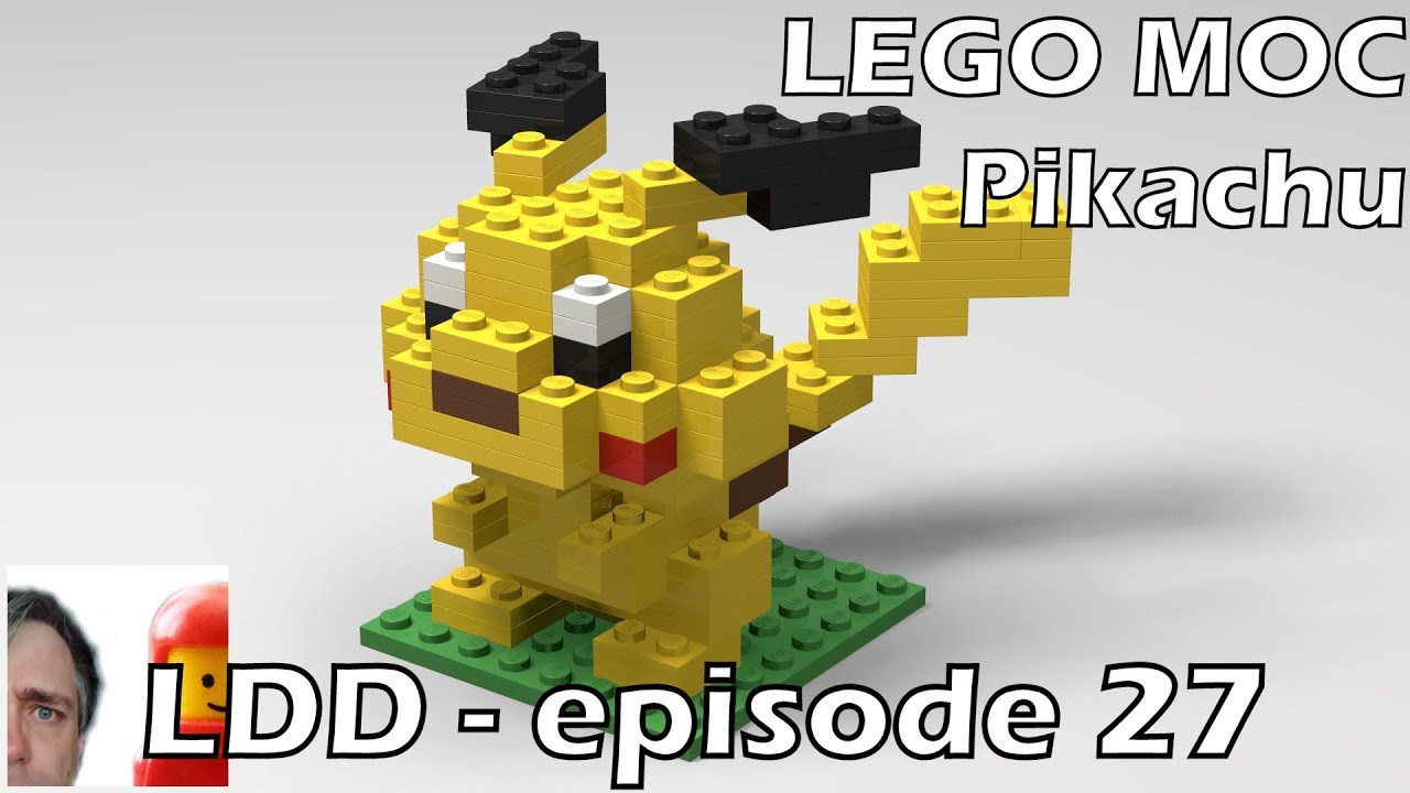 LEGO Pokemon MOC - Pikkachu (LDD - Ep. 27) - YouTube