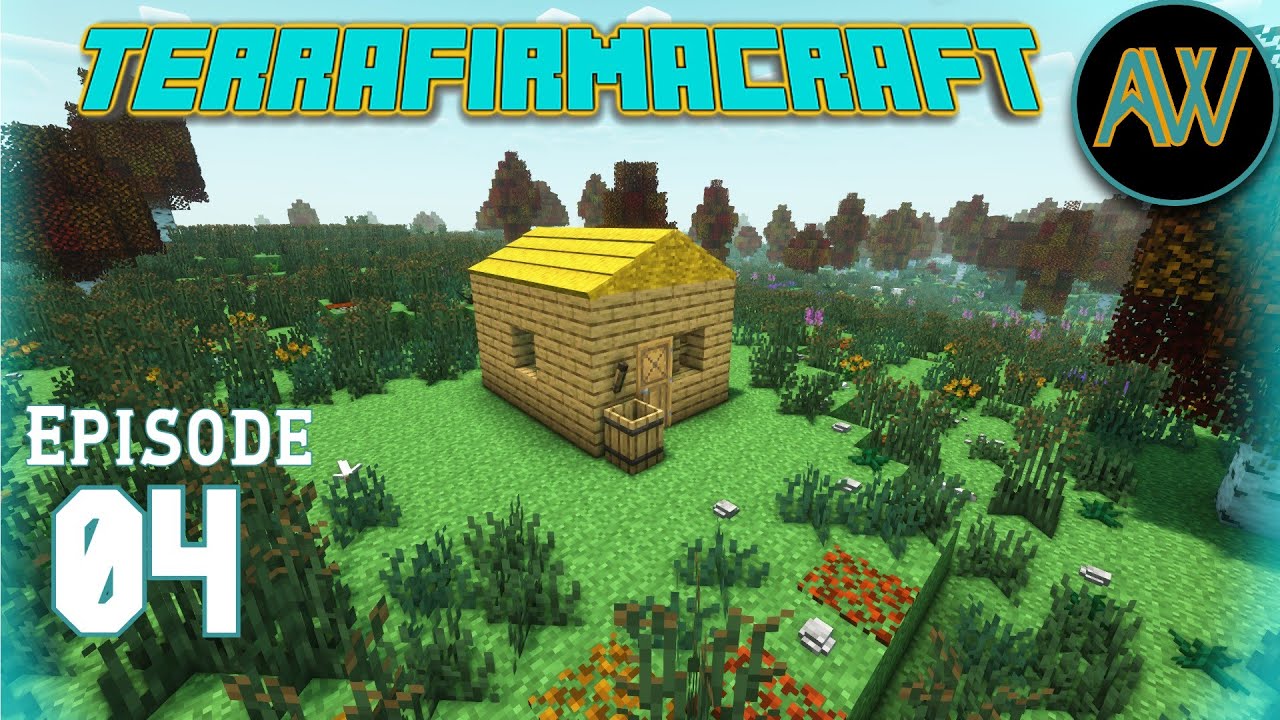 A Cabin in the Woods - TerraFirmaCraft Ep. 04 - YouTube