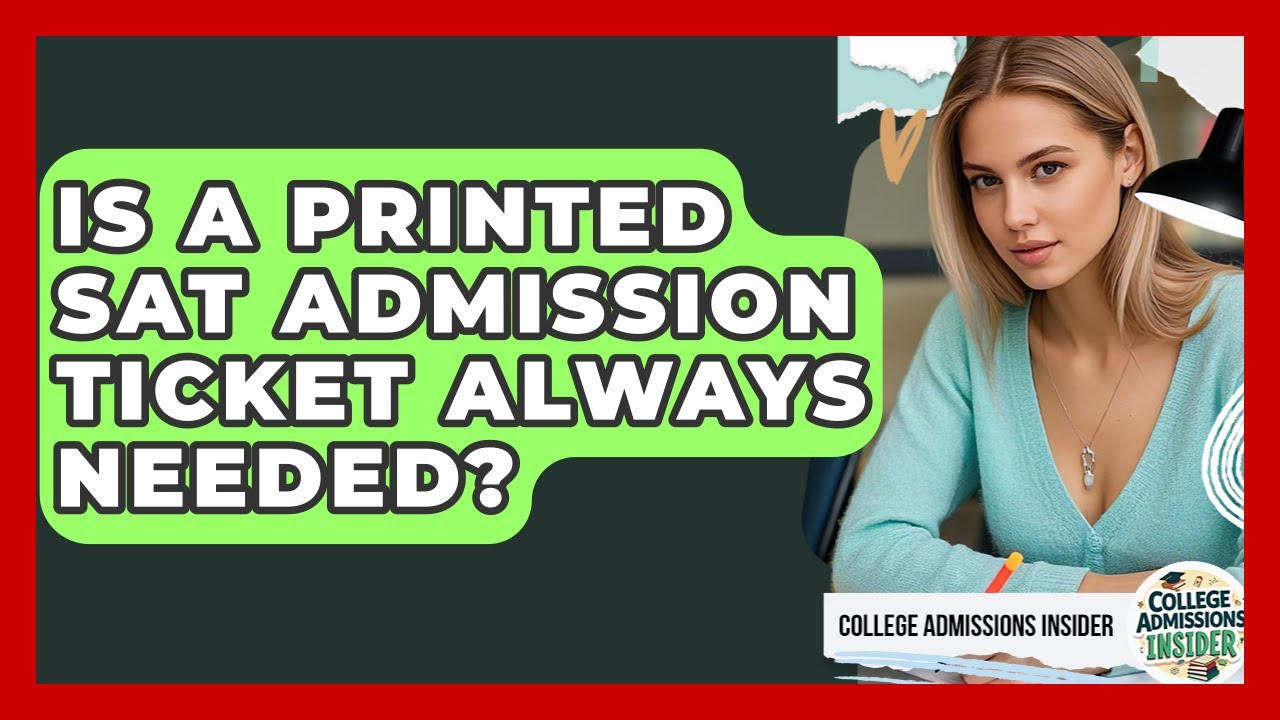 Is A Printed SAT Admission Ticket Always Needed? - College Admissions ...