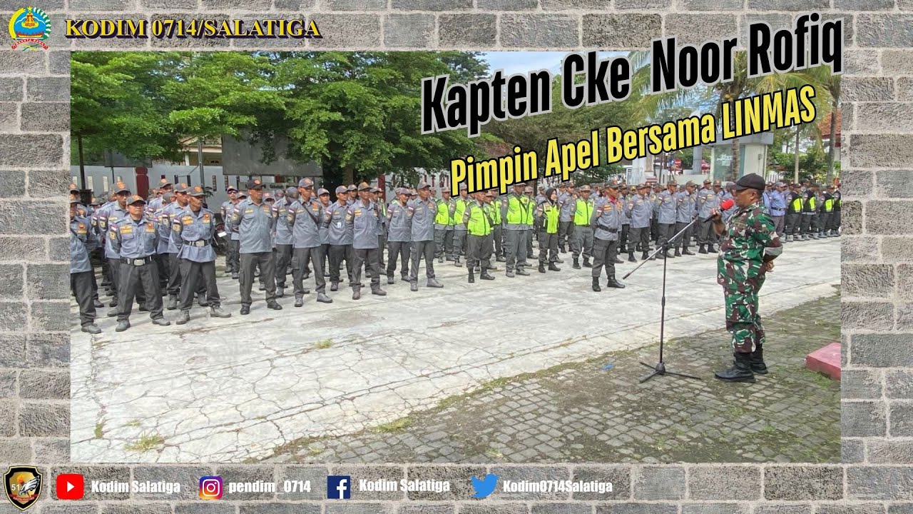 Danramil 12 Pimpin Apel Linmas - YouTube