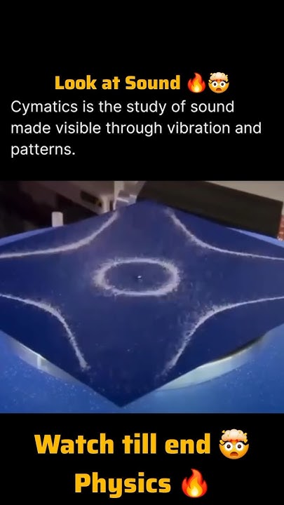Sound made visible through Vibrations and Patterns 🤯🔥 #physics #sound # ...