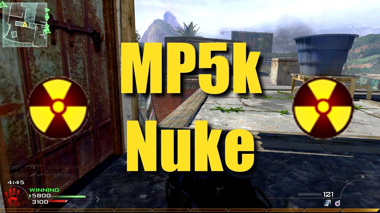 MW2 - MP5K Nuke on Favela - YouTube