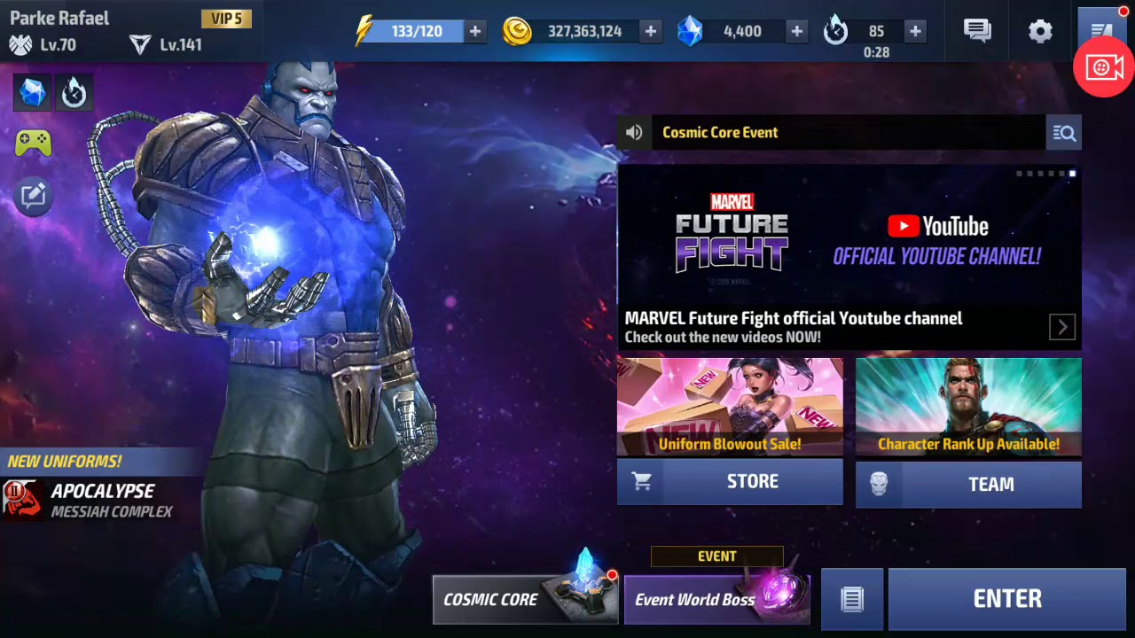 Apocalypse (Messiah Complex) Tier-3 Advancement Animation Marvel Future ...