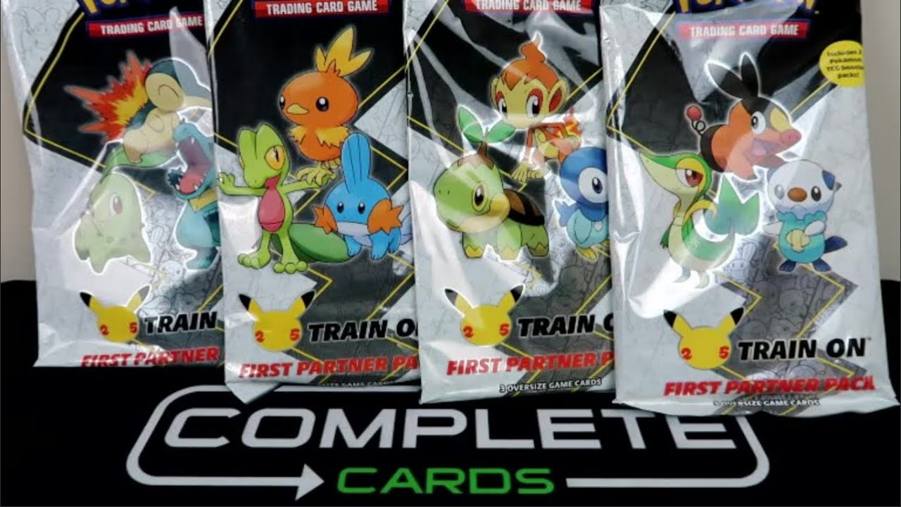Pokemon First Partner Pack Openings Unova, Sinnoh, Hoenn, Johto Region ...