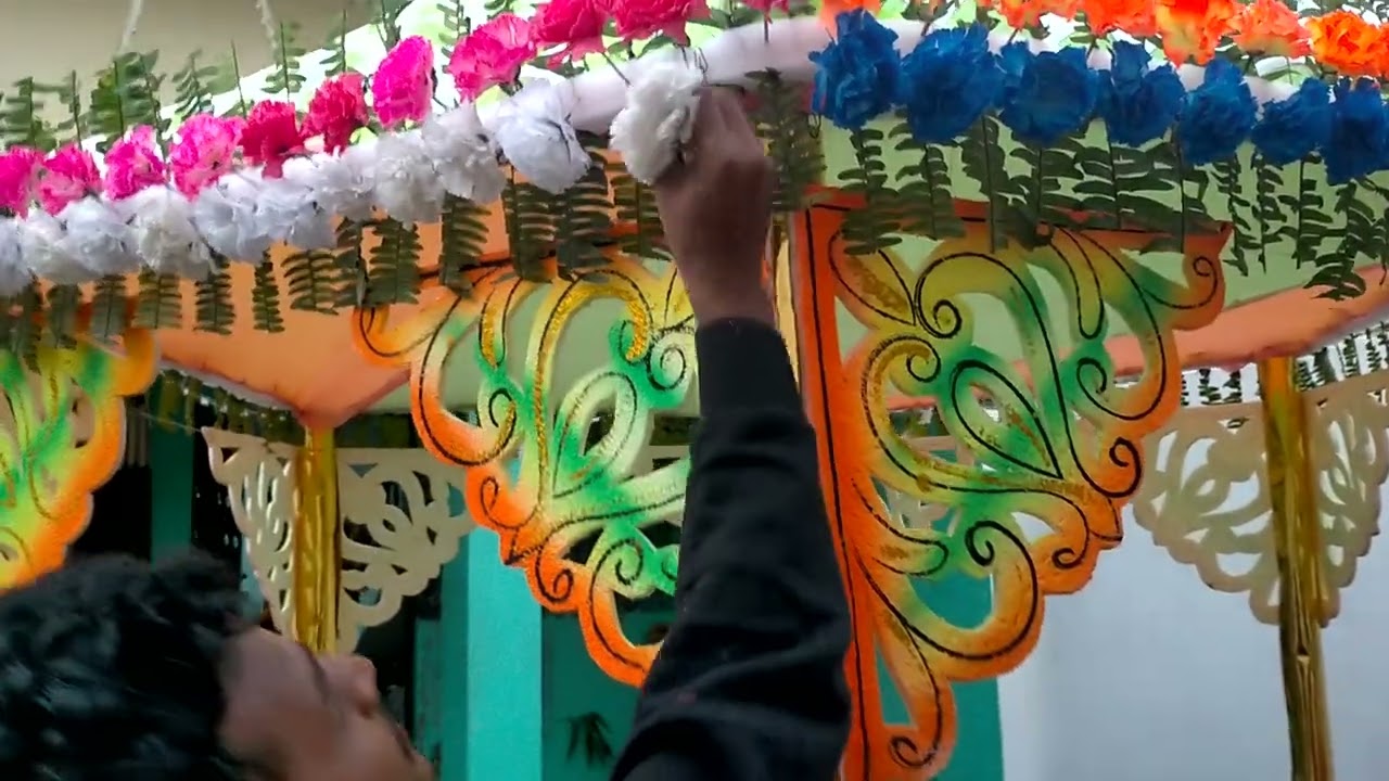 Sadi mandap decoration#kalakarmaheshji #shorts #jaymal_stage_decoration ...