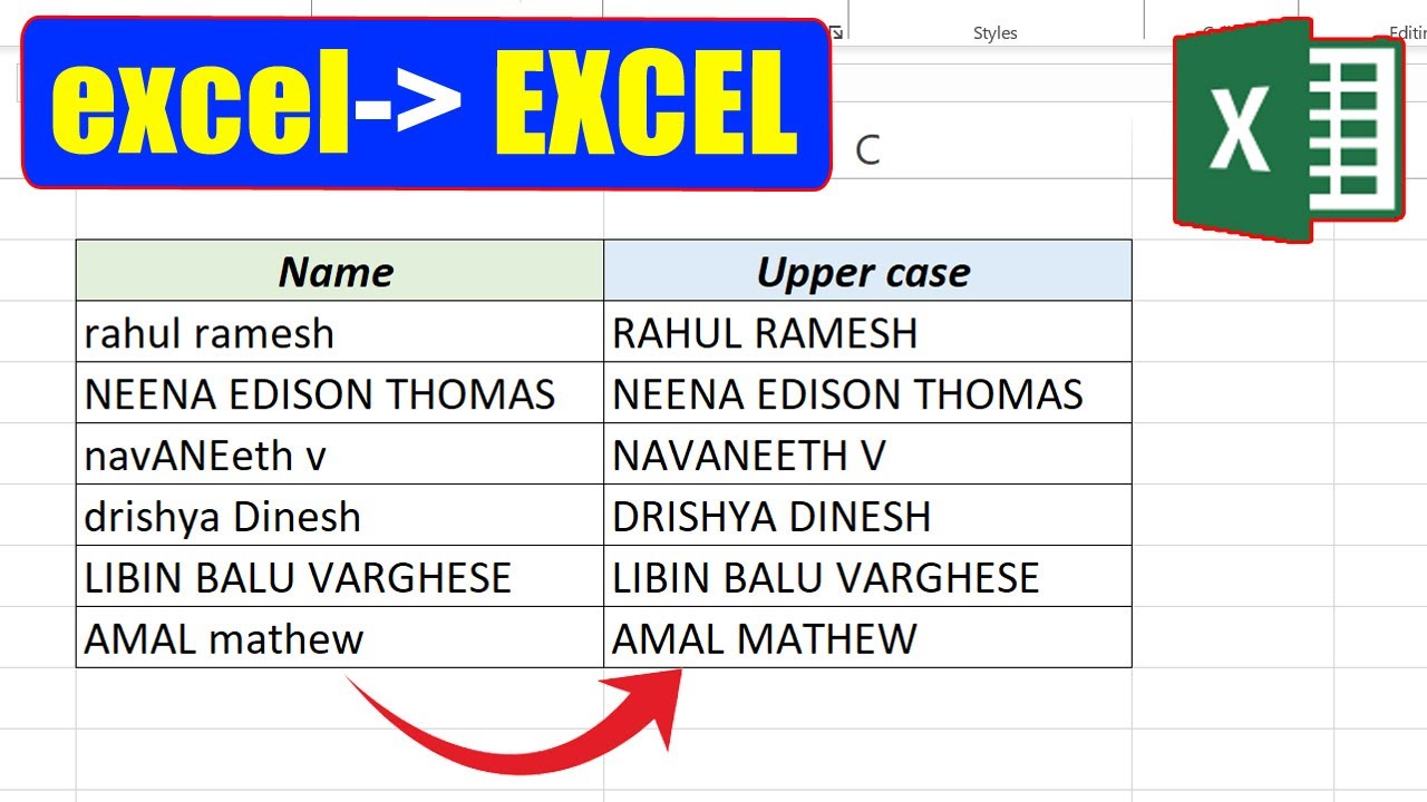 How To Convert Small Letters To Capital Letters In Excel YouTube How To Convert Small Letters To Capital Letters In Excel YouTube