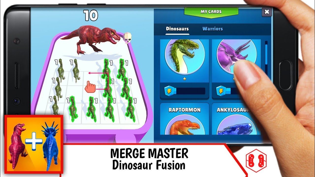 🔺1. MERGE MASTER - Dinosaur Fusion (first guide game ios & android ...