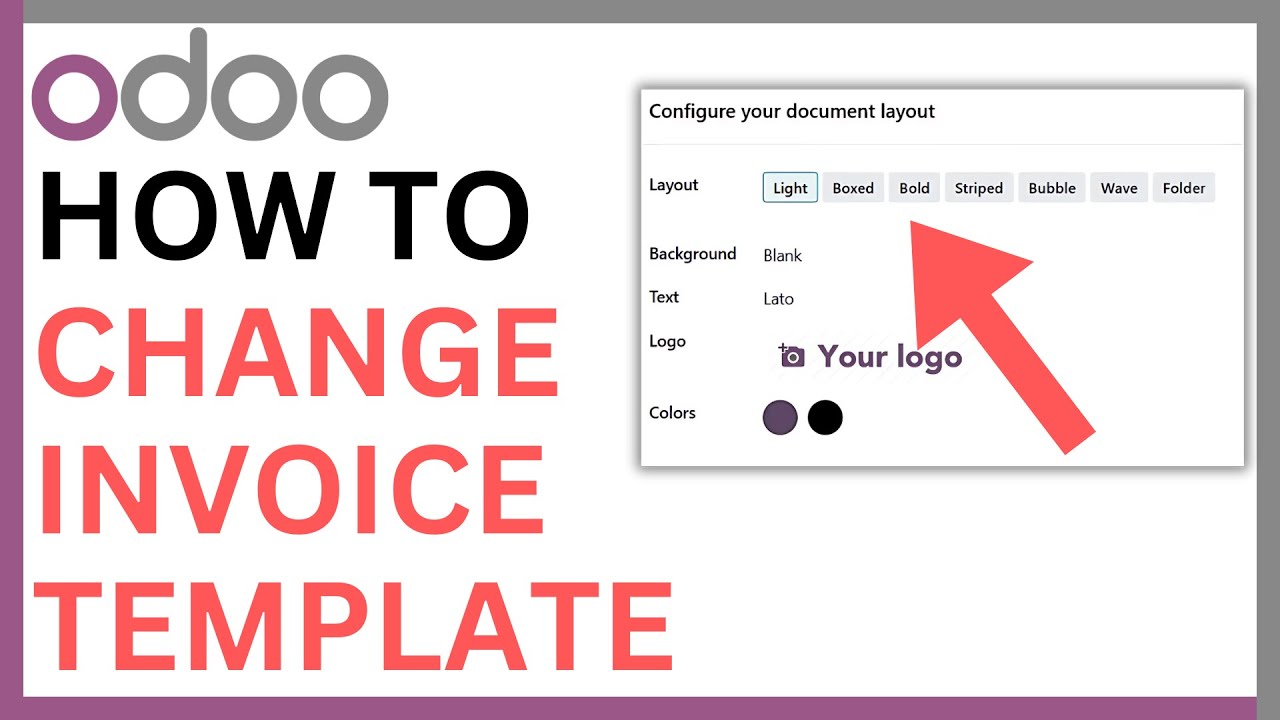 How to Change Invoice Template in Odoo [QUICK GUIDE] - YouTube