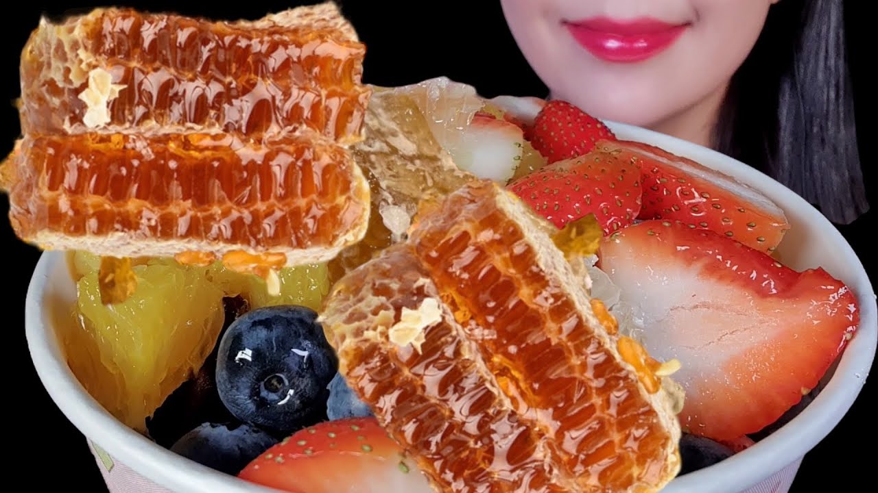 꿀조합 요아정 먹방 Asmr 🍨 요거트 아이스크림 정석 리얼사운드 아이스크림 디저트 먹방 레전드 벌집꿀 초콜릿 Yogurt