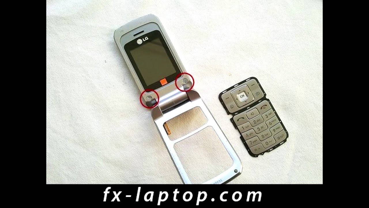 Disassembly LG KP235 - Battery Glass Screen Replacement - YouTube