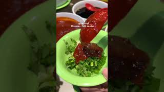 Create your own sauce at Seoul Garden!