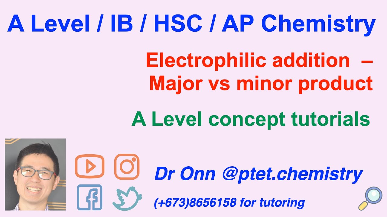 A Level, IB, HSC, AP chemistry - Electrophilic addition (Alkene) Part ...