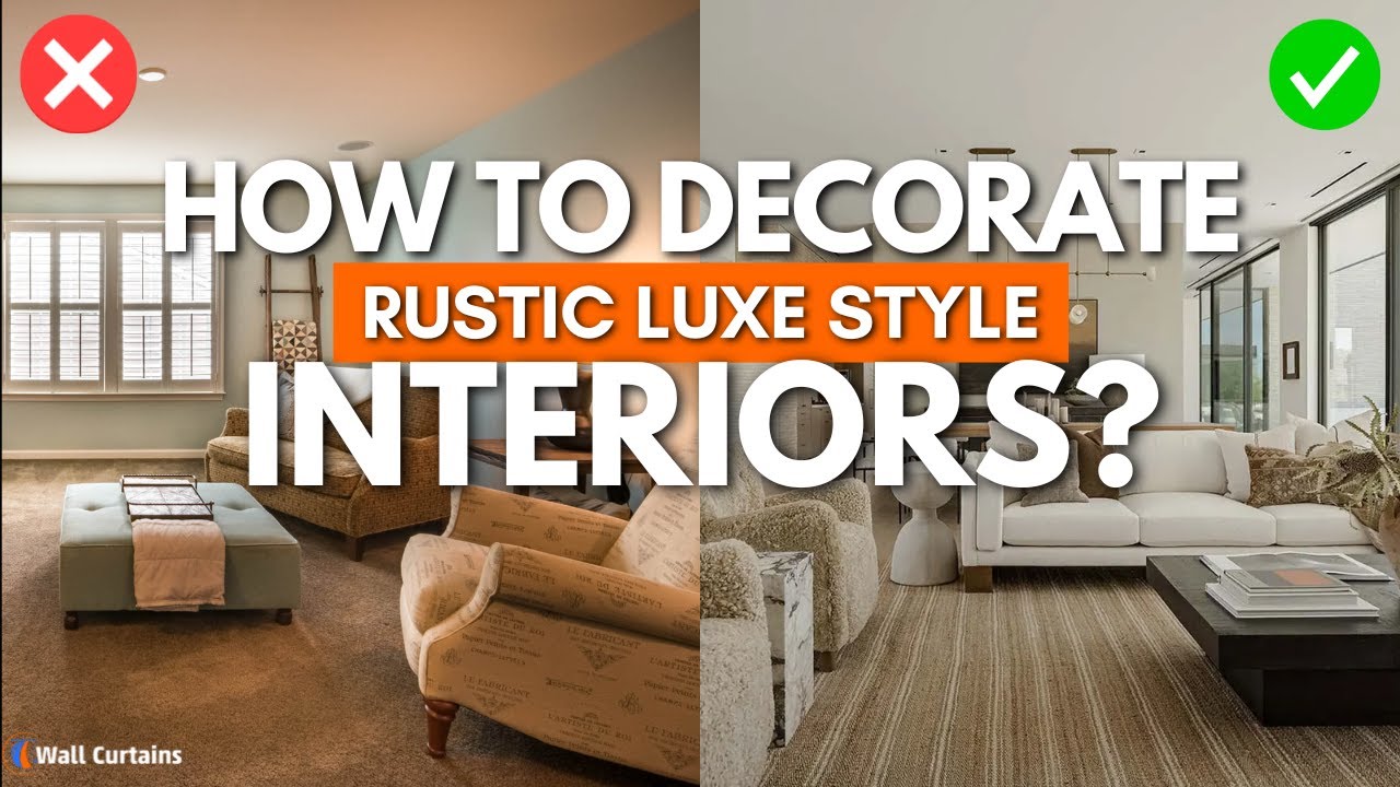 How To Decorate RUSTIC LUXE Style Interiors | Our Top 5 Insider Design ...