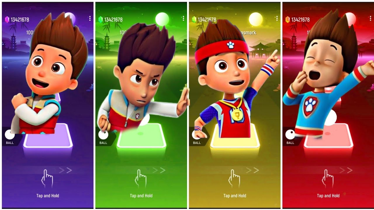 PAW Patrol - Team Ryder - Ryder 🆚 Ryder 🆚 Ryder 🆚 Ryder 🎶 Tiles Hop EDM Rush - YouTube