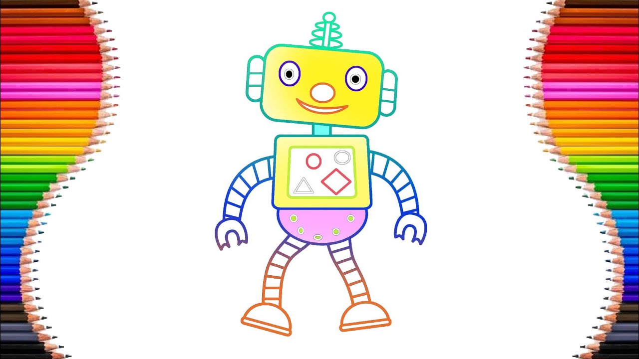 Bolalar uchun robot chizish/Drawing a robot for kids - YouTube
