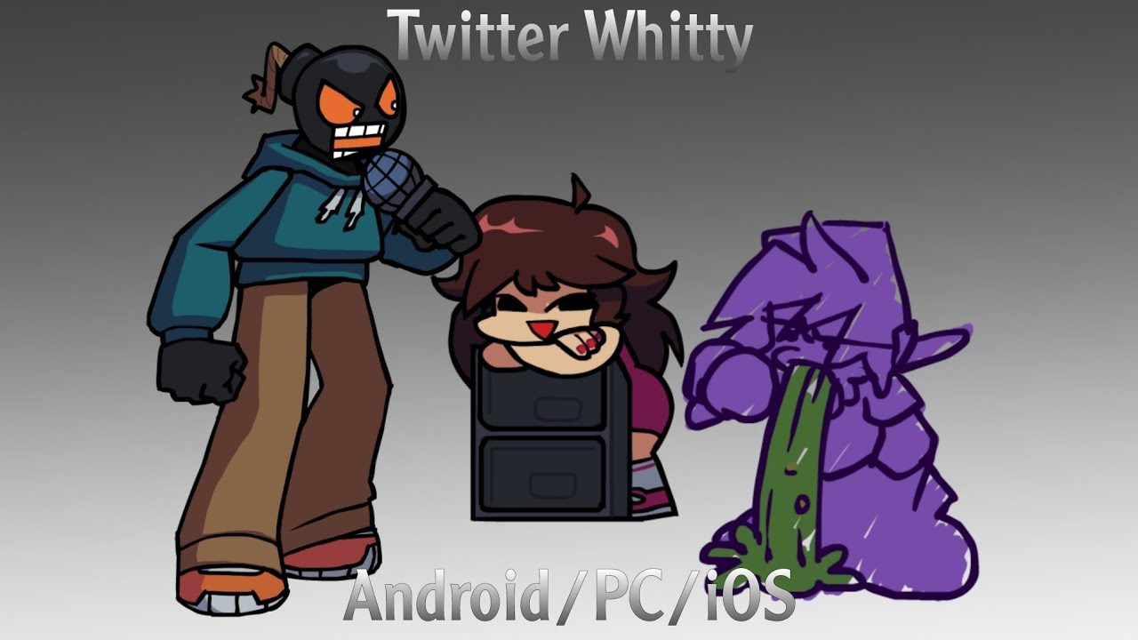 FNF Mod Twitter Whitty No Misses Android - YouTube