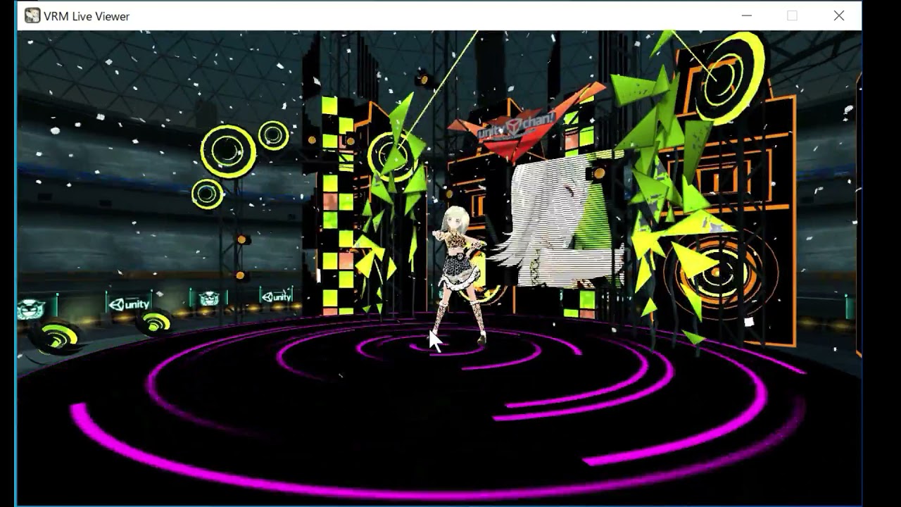 VRM Live Viewer での操作画面 - YouTube