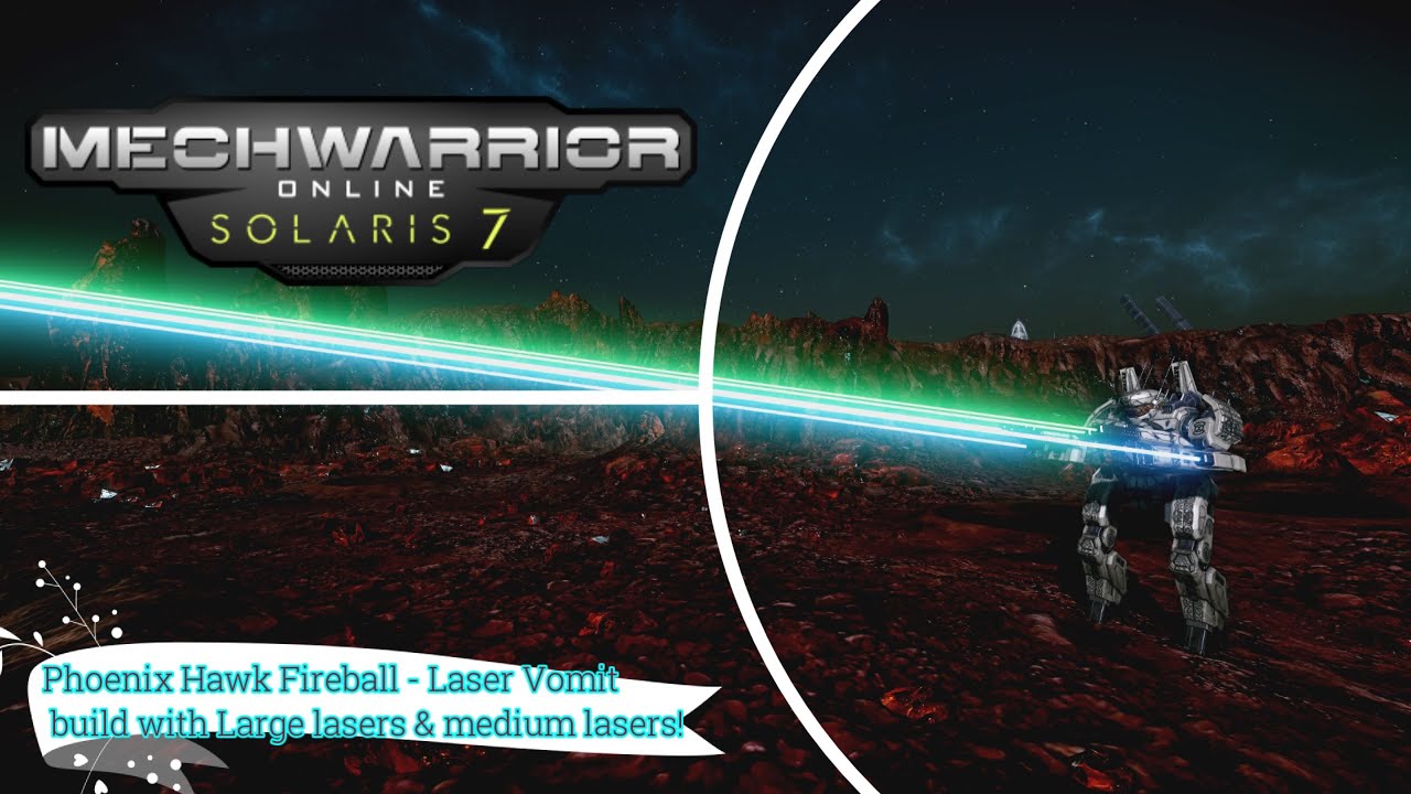 Mechwarrior Online - Phoenix Hawk Fireball - Laser Vomit build with ...