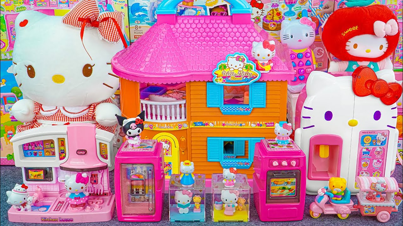 97 Minutes Satisfying with Unboxing Cute Hello Kitty Kitchen Playset ...
