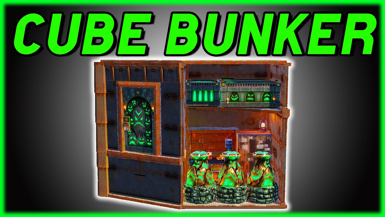 "CUBE BUNKER" SOLO BASE DESIGN / RUST - YouTube