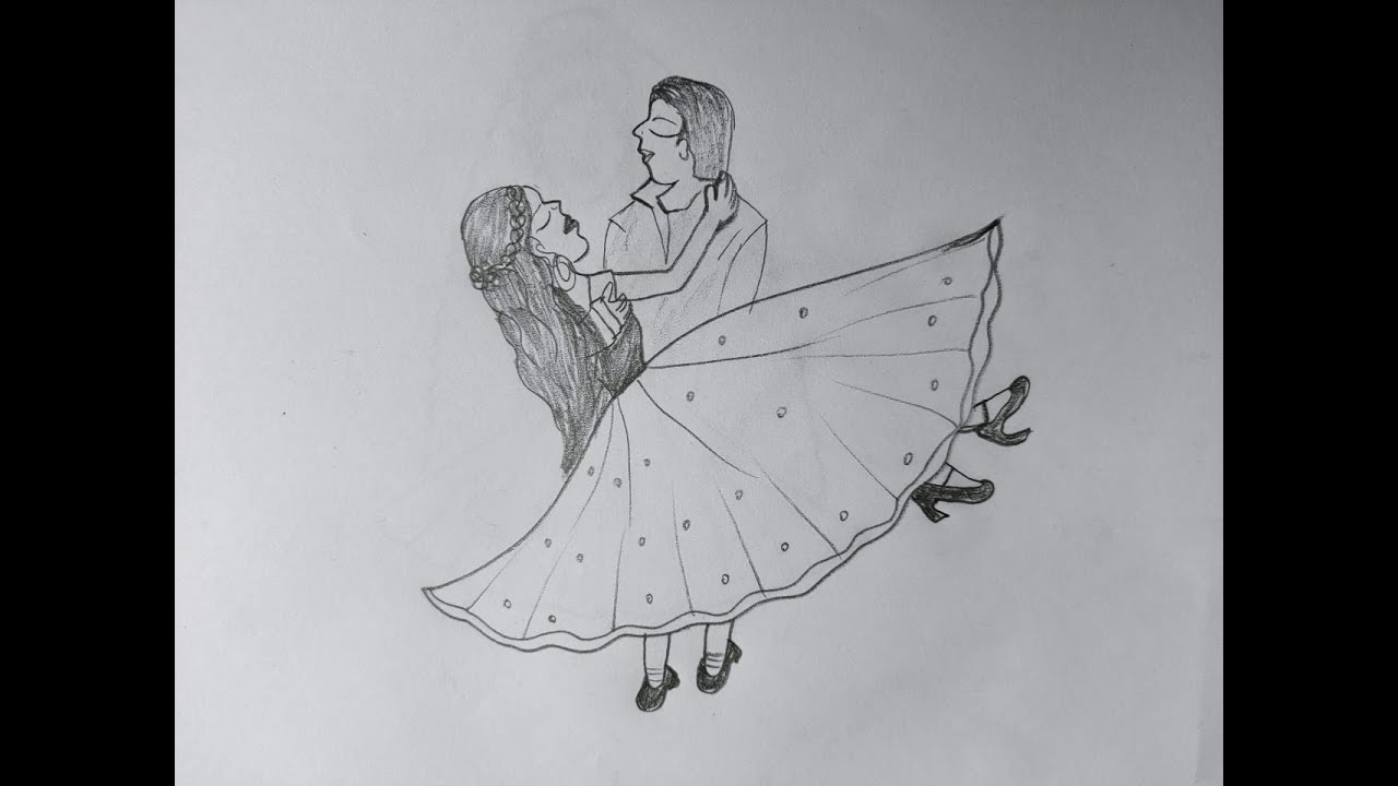 How to draw Cute couple drawing || drawing for beginners || step by ...