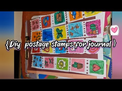 How to make postage stamps at home #diy #postagestamp #stamps # ...