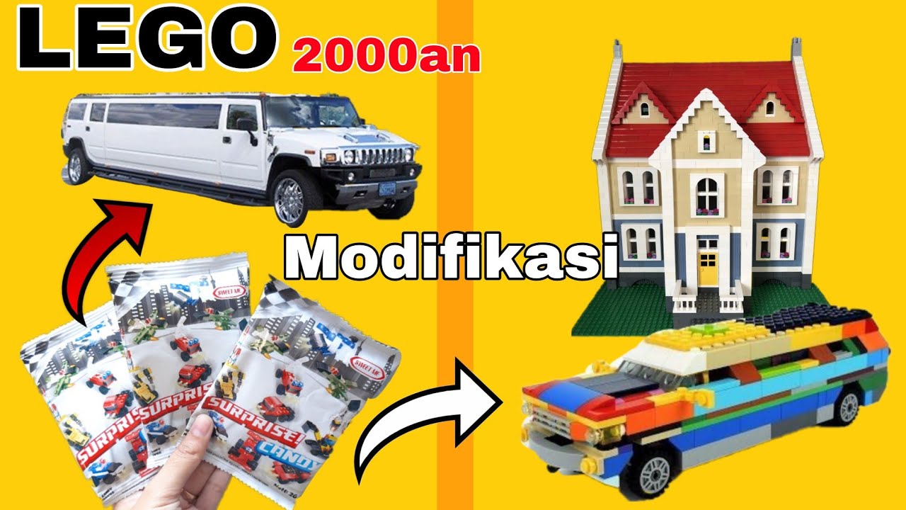 MOBIL MILYARAN Merakit LEGO Modifikasi Surprise Candy harga 2000an ...
