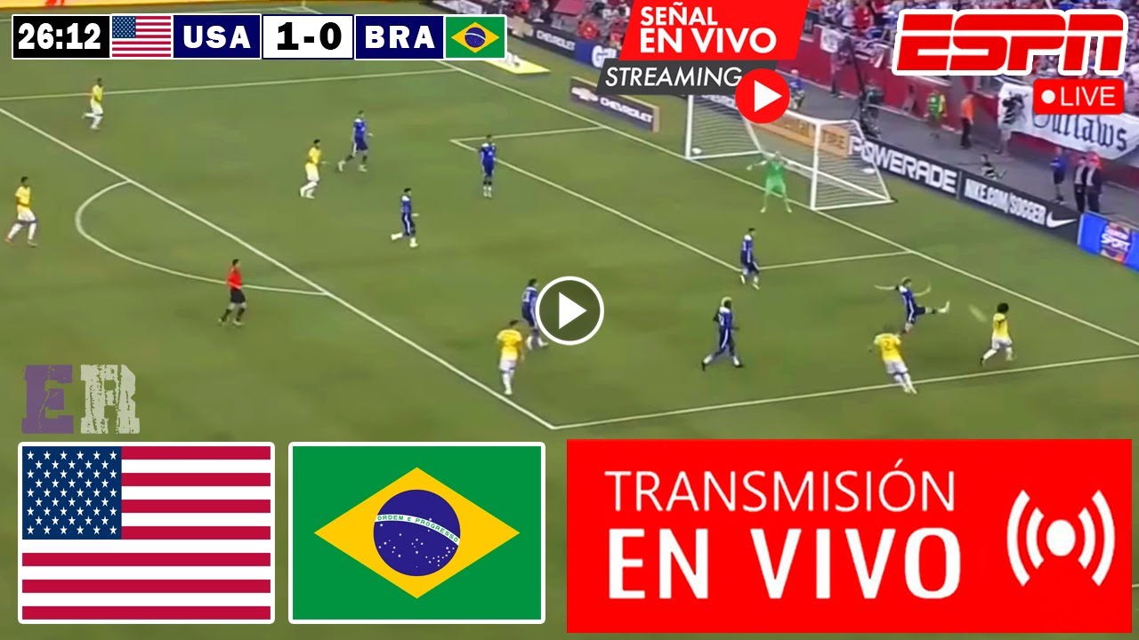 En Vivo: Estados Unidos vs. Brasil, Ver Partido USA vs. Brazil Amistoso ...