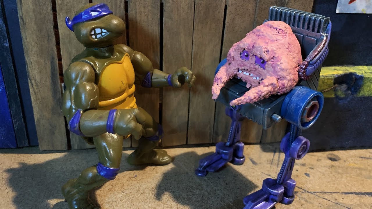 Foam Krang + Custom Krang Walker - TMNT Customs - YouTube